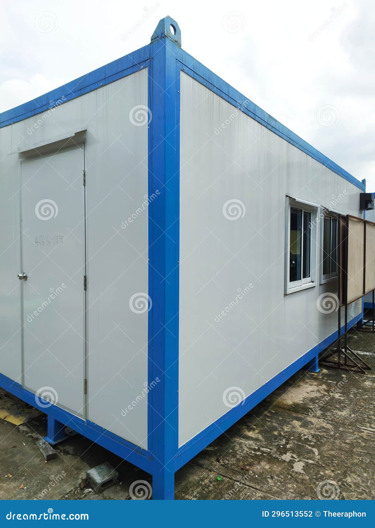 White Container for Use at Work Stock Photo - Image of cottage, metal ...