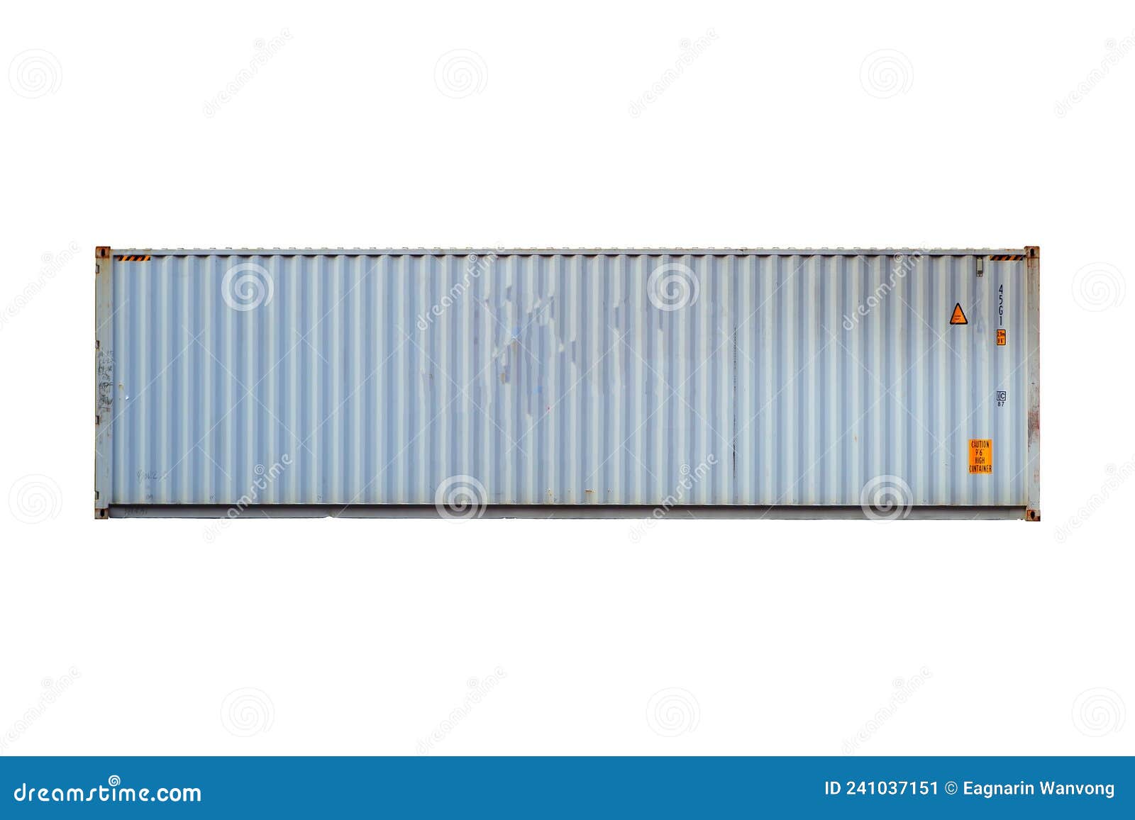 White Containers and White Background for Easy Editing Stock Image ...