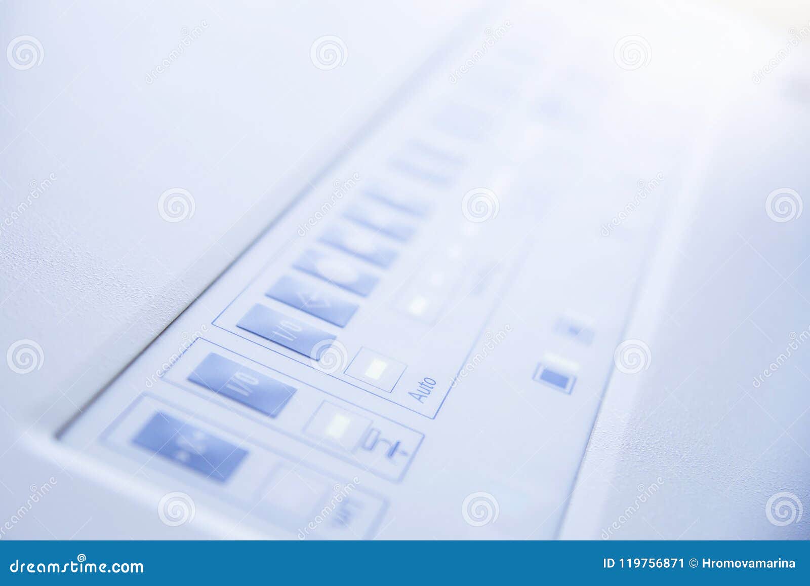 White Control Panel of the Device Stock Image - Image of control, icon ...