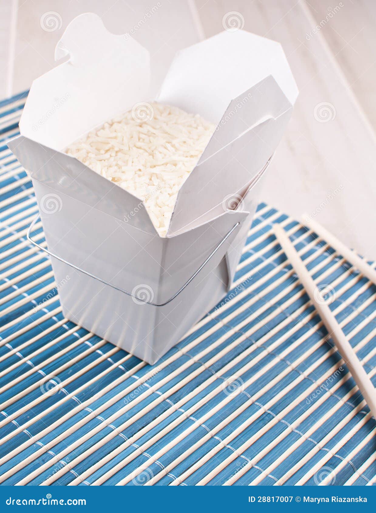 White Cooked Rice in Container Stock Image - Image of rice, small: 28817007