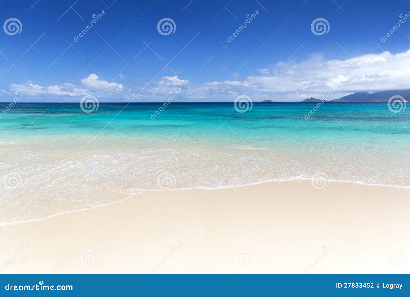 Beach Sea Sand Water Ppt Presentation Slide Background PowerPoint ...