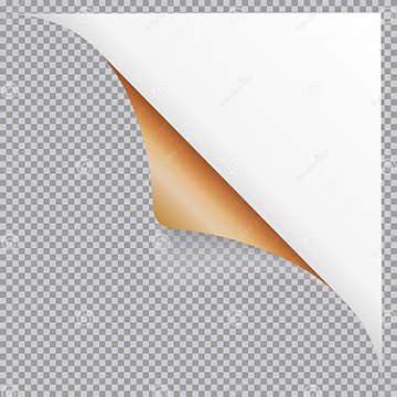 White Corner Banner Design Element Isolated on Transparent Background ...