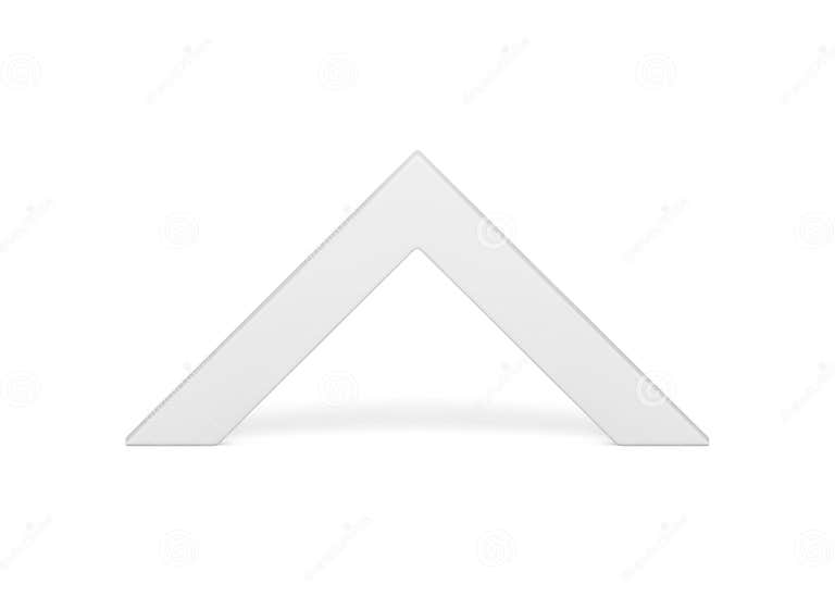 White Corner Triangle Arch Abstract 3d Element Basic Foundation Two ...