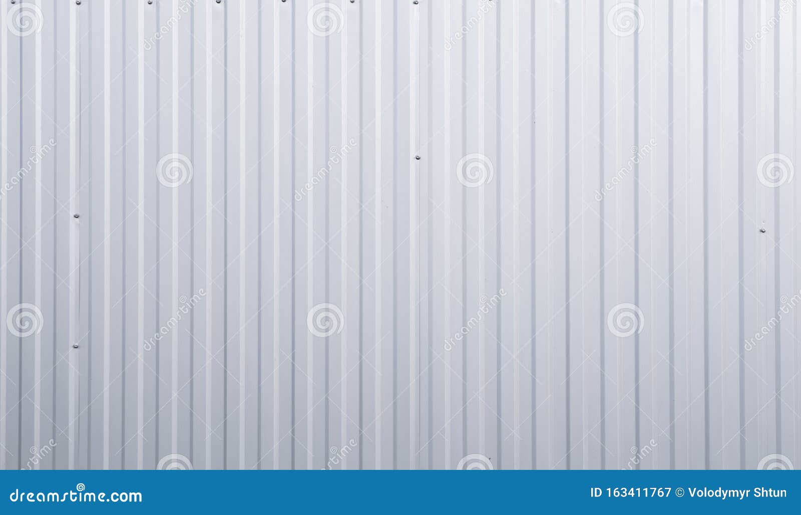 White Corrugated Metal Sheet Texture Surface of the Wall. Galvanize ...
