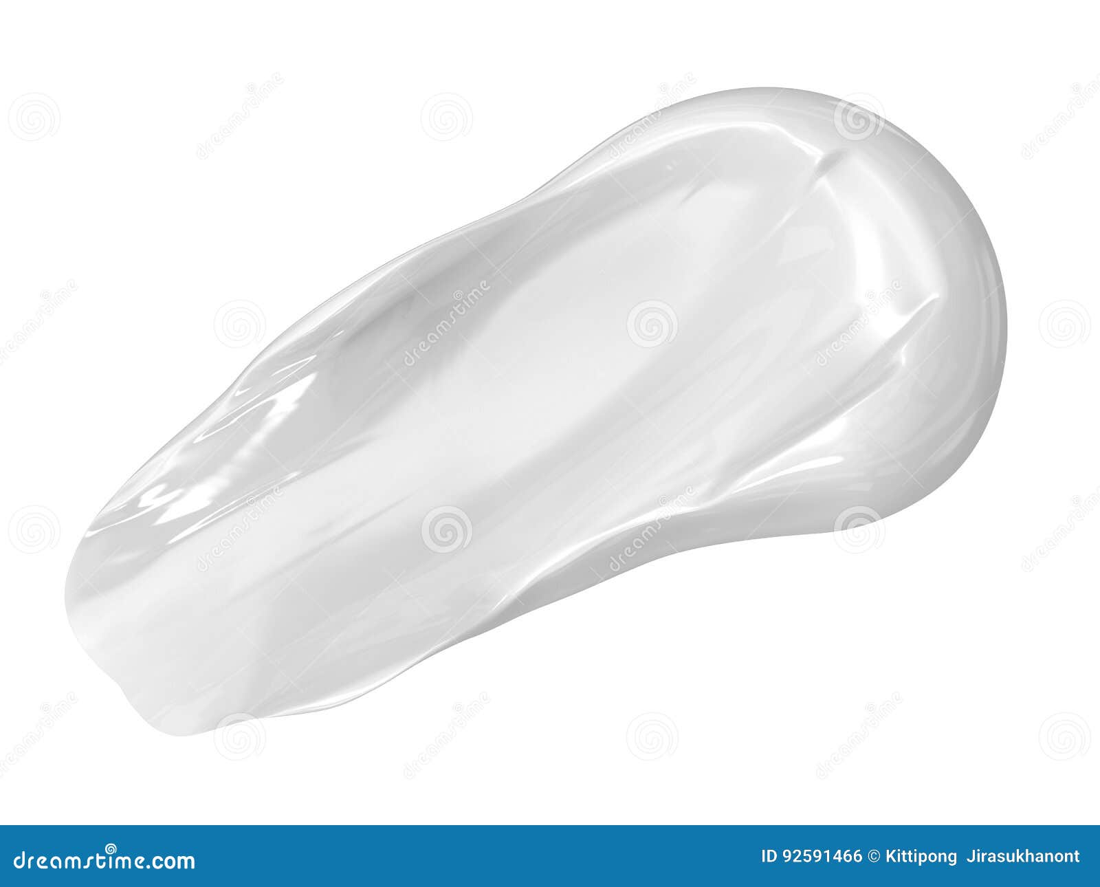 White Cosmetic Cream Smear Swatch. Skin Care Lotion Drop Isolated On ...