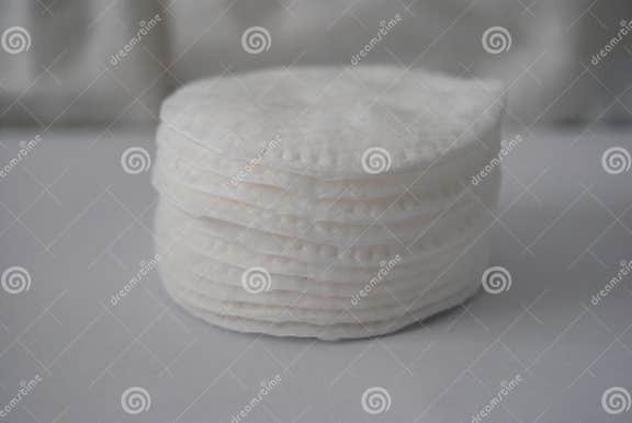 White cotton pads stock image. Image of material, disc - 147936107
