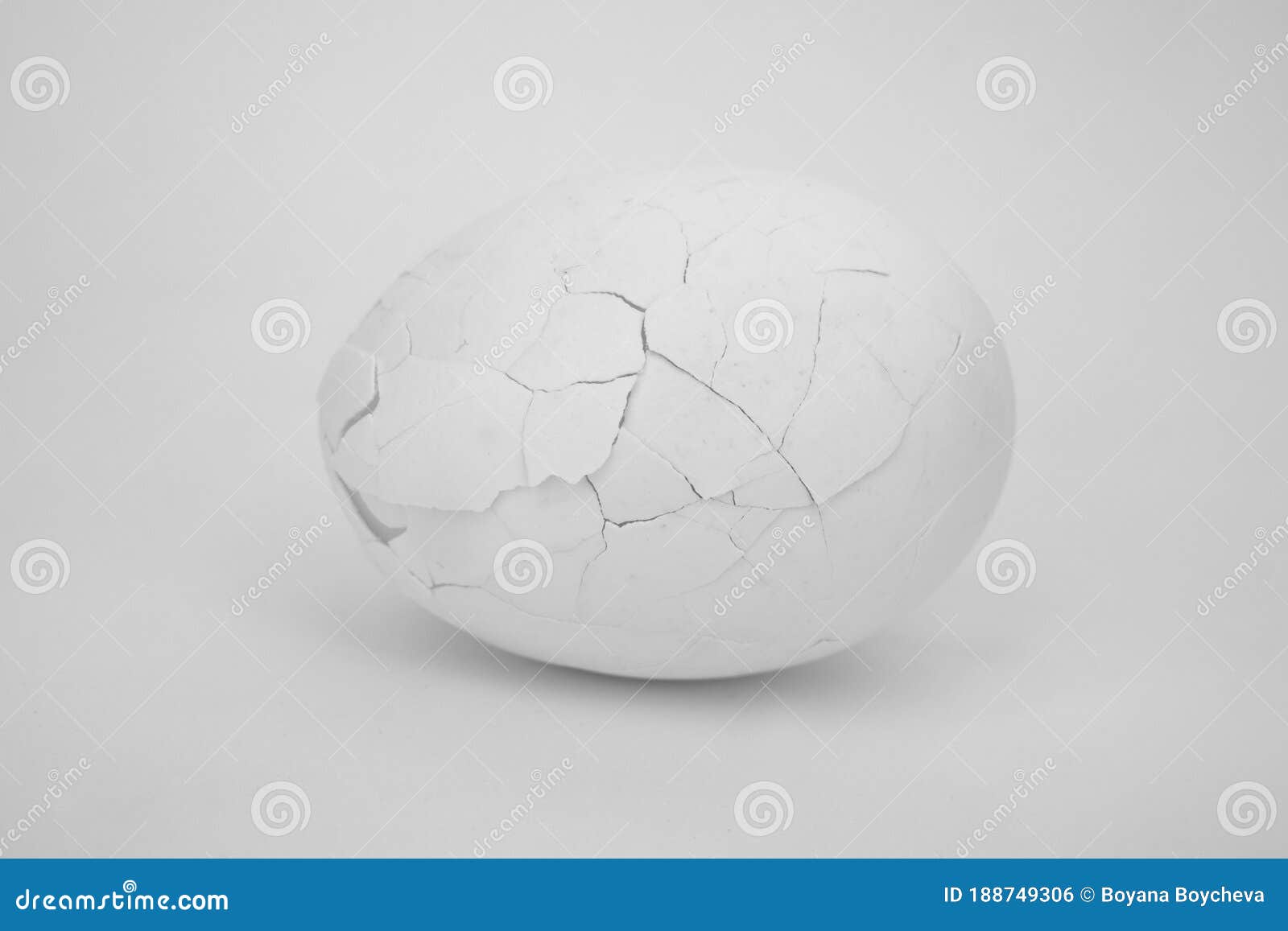 White Cracked Egg, White Background, Background, Abstract Stock Photo ...