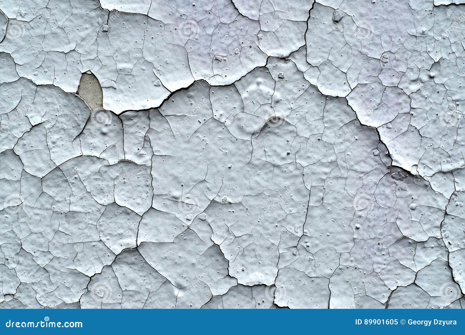 White Cracked Paint on the Wall Stock Image - Image of closeup, pattern ...