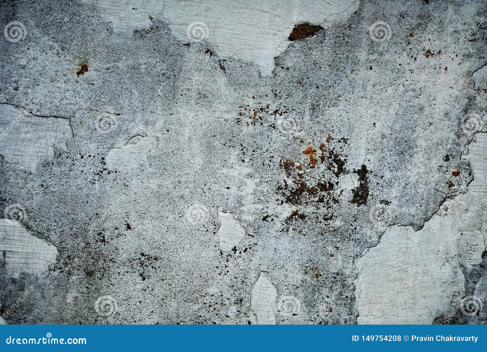 White Cracking and Peeling Paint on a Old Wall. Background Texture ...