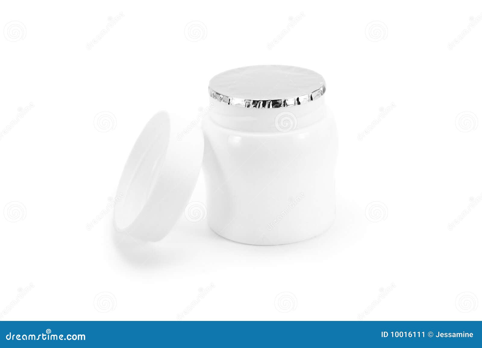 Cream Bottle Mock Up In Water Splash On Blue Background. Stock ...