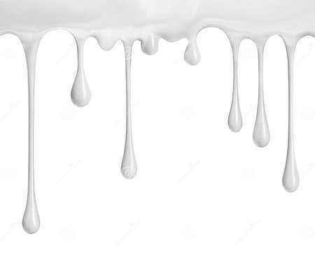 White Cream Drips on White Background Stock Illustration - Illustration ...