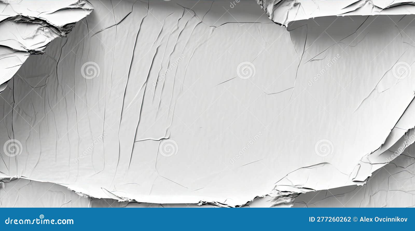 White Creased Poster Texture for Creative Designs. Stock Illustration ...