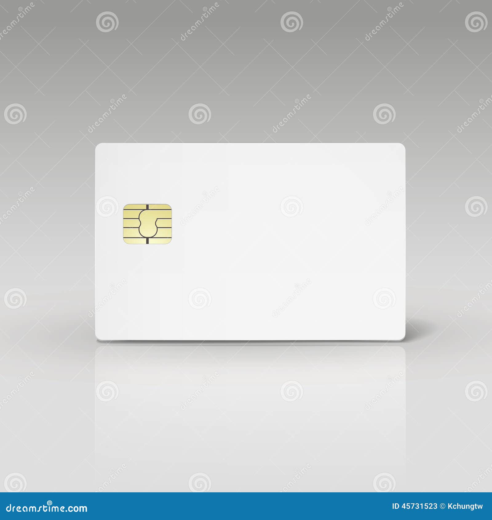 White Credit Card or Phone Card Stock Vector - Illustration of path ...