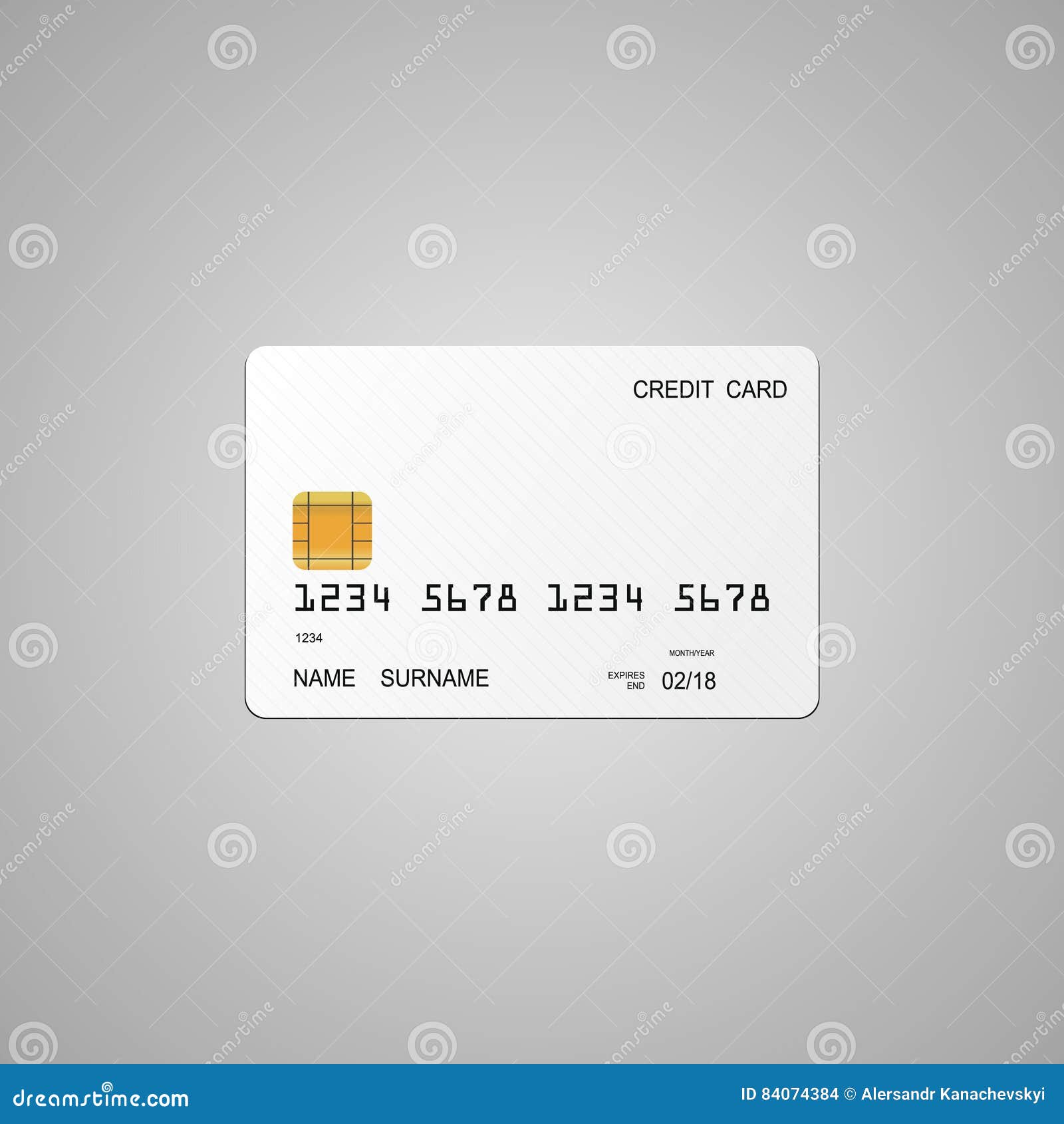 White credit card template stock illustration. Illustration of ...