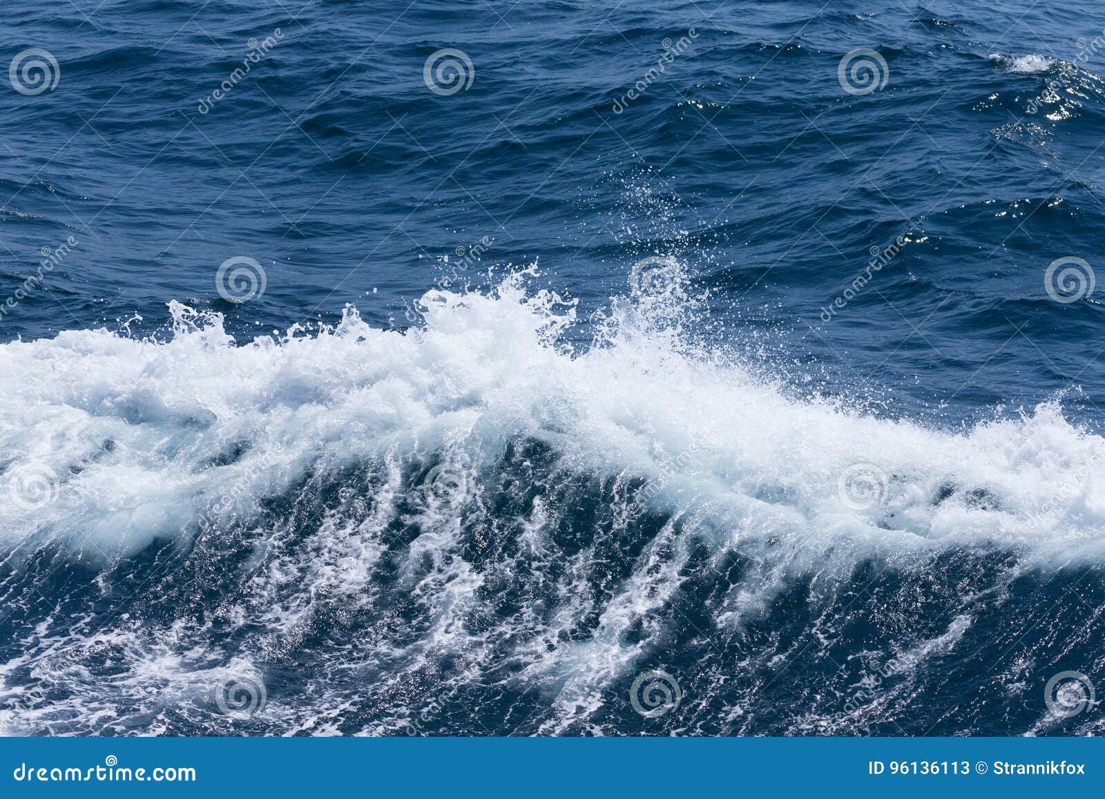 White Crest of a Sea Wave. Selective Focus Stock Image - Image of huge ...