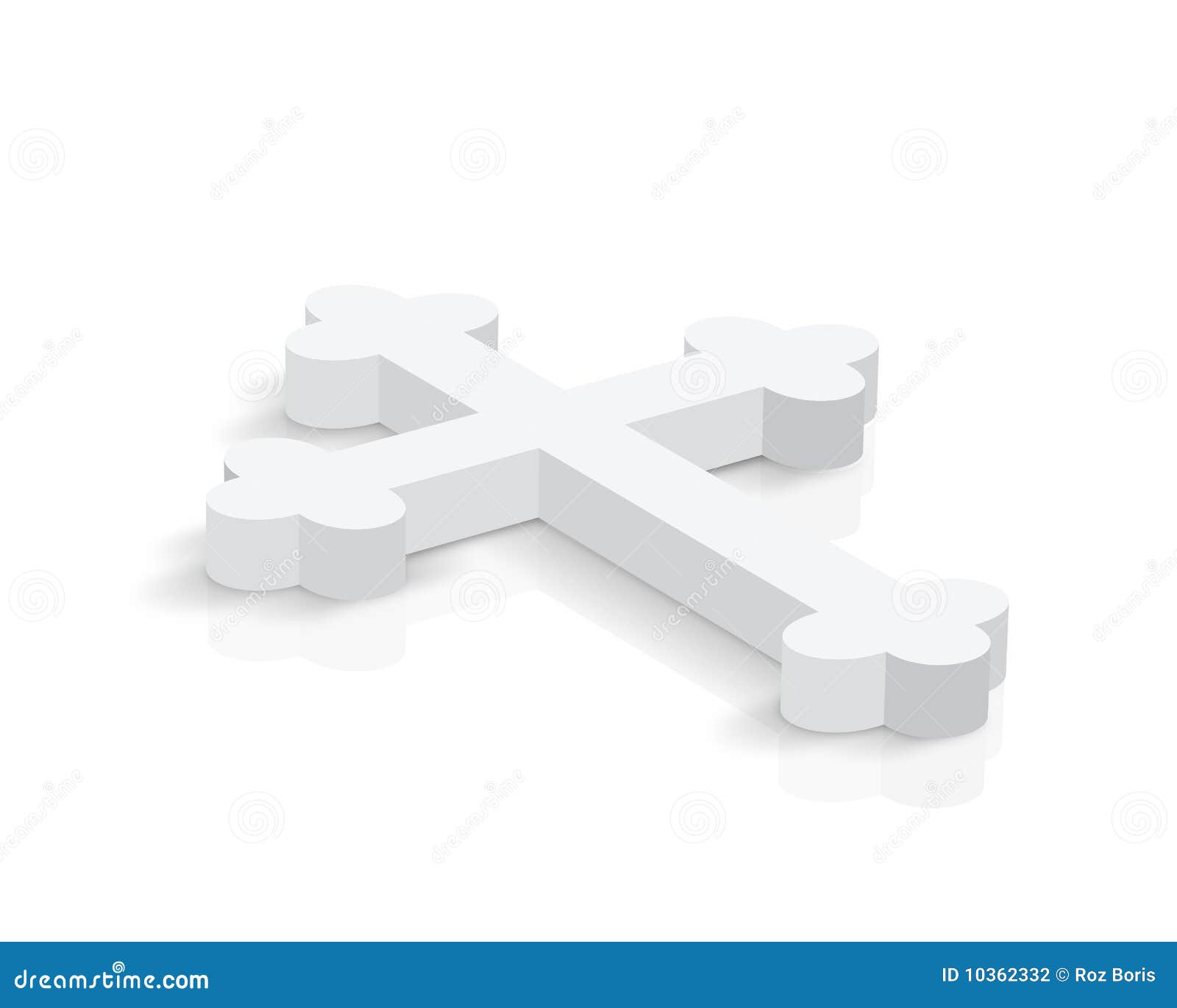 White Cross stock illustration. Illustration of belief - 10362332