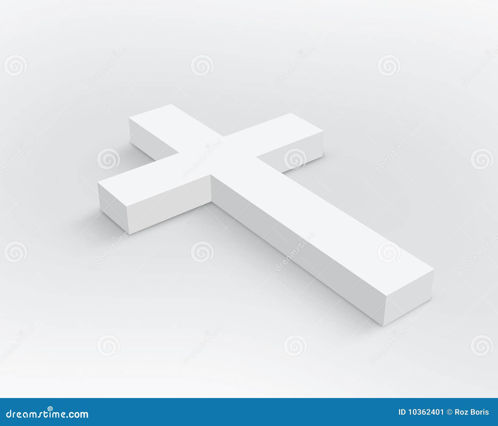 White Cross stock illustration. Illustration of crucifix - 10362401
