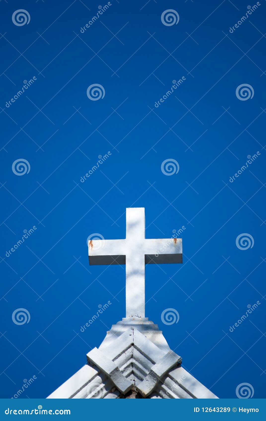 White Cross stock image. Image of religion, christianity - 12643289
