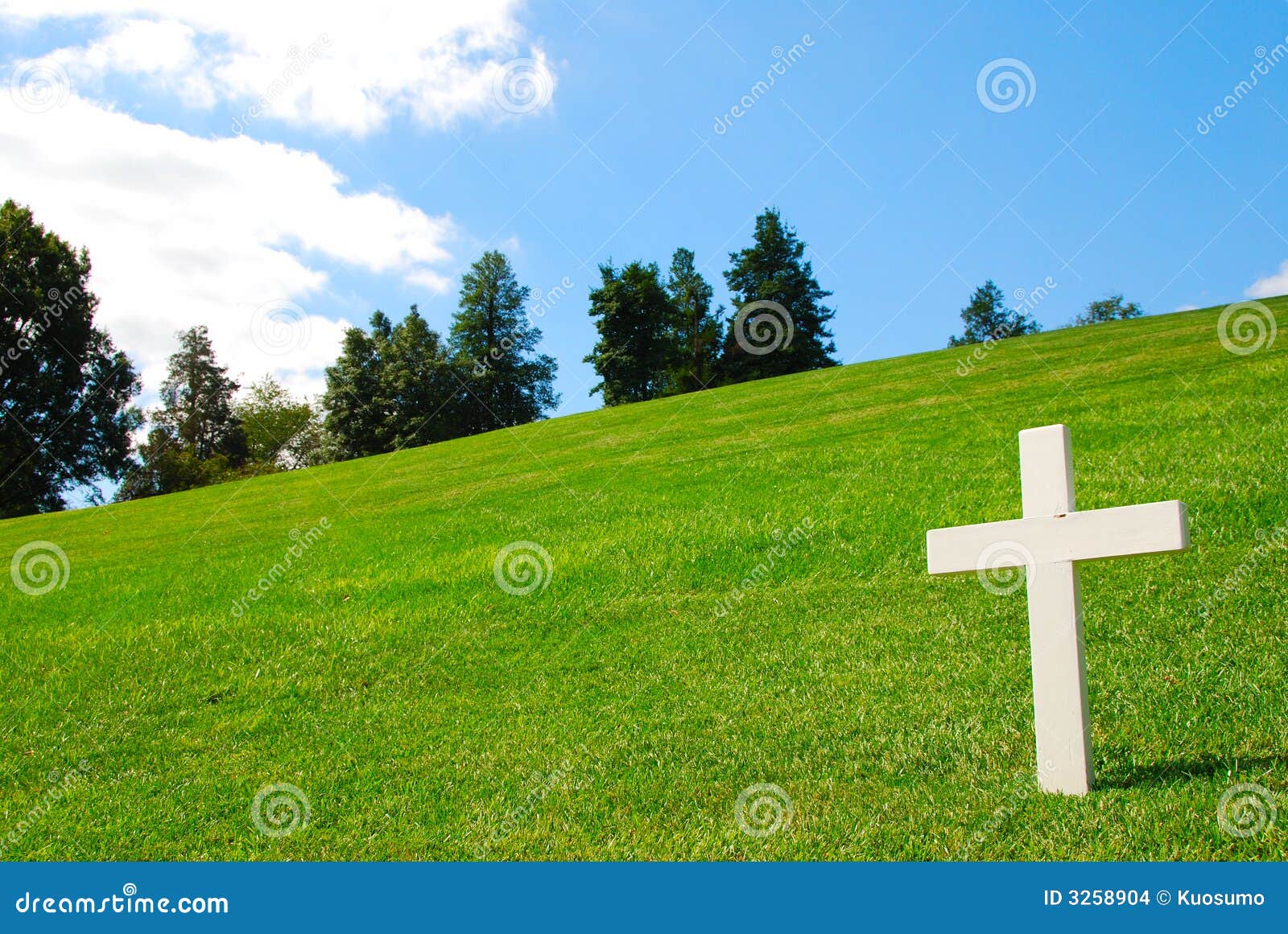 White Cross stock photo. Image of bury, patriotism, religious - 3258904