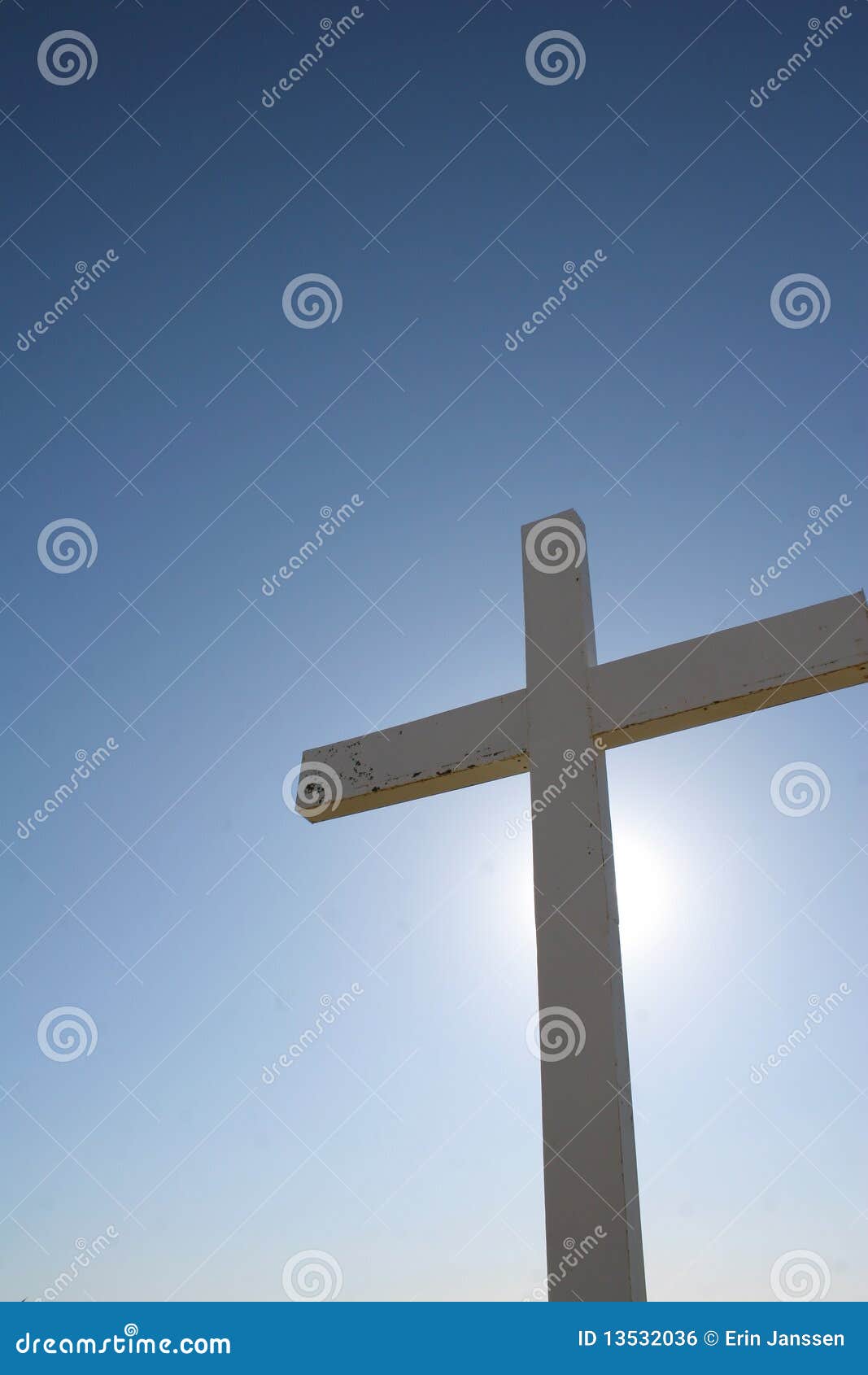 White cross with blue sky stock photo. Image of christ - 13532036