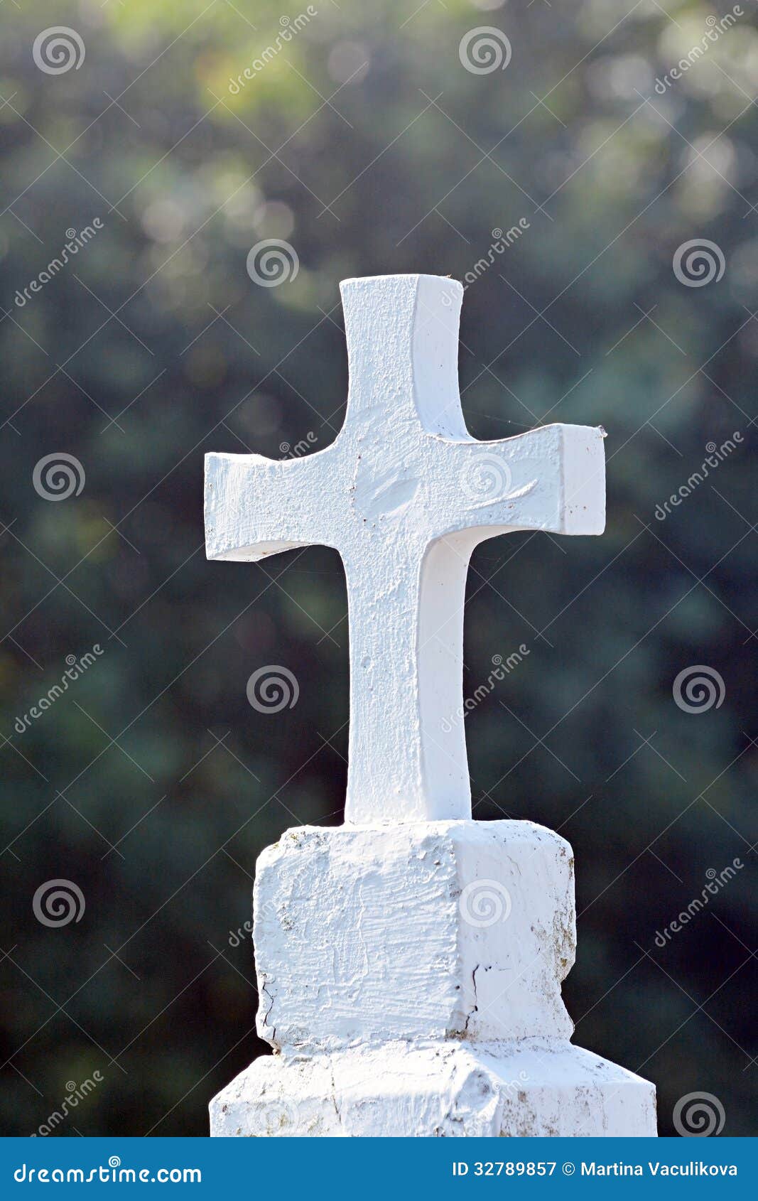 White cross on a cemetery stock image. Image of historic - 32789857