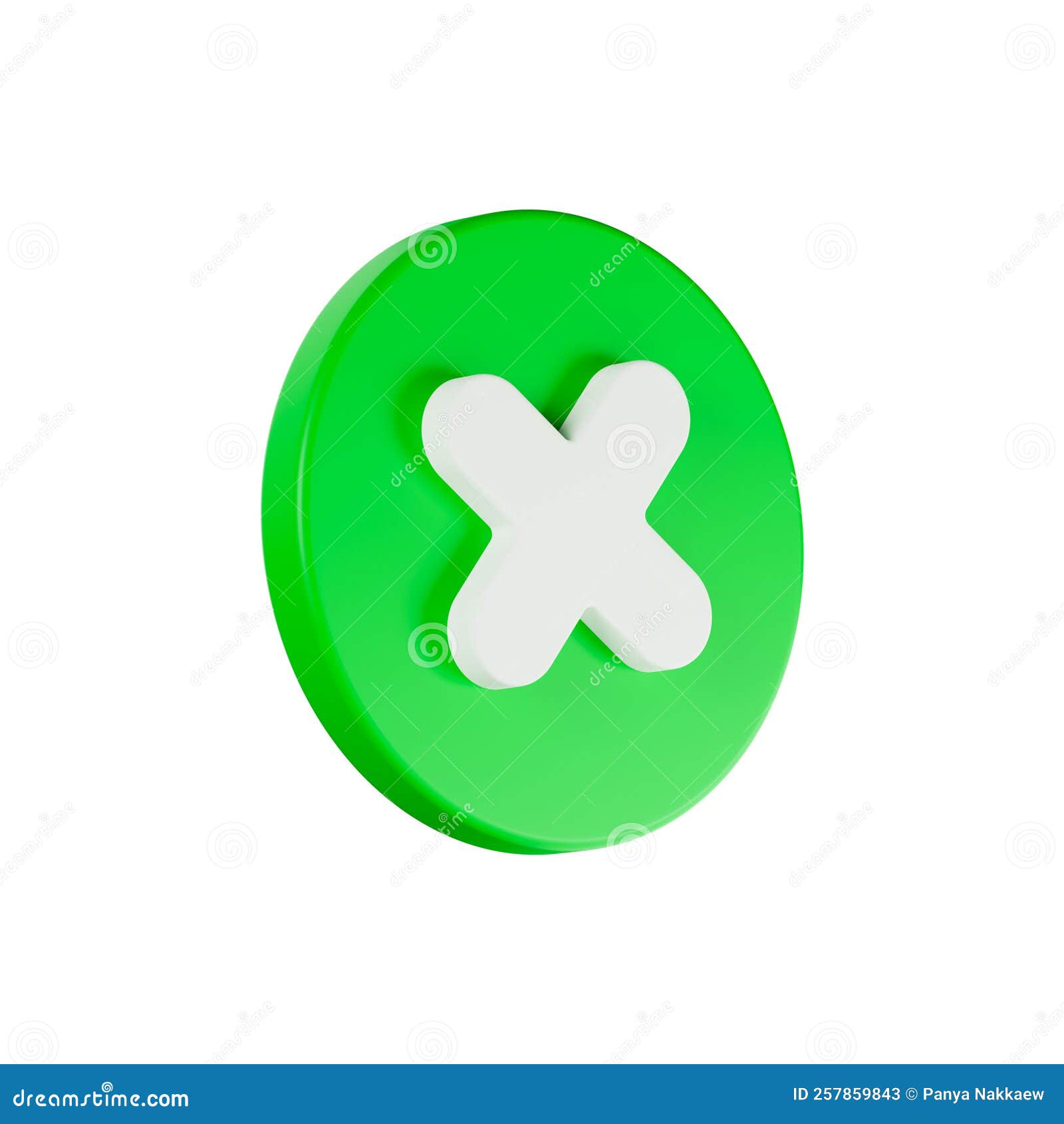Cross, Multiplication Sign, 3D Icon. Element Of 3D Color Alphabet For ...