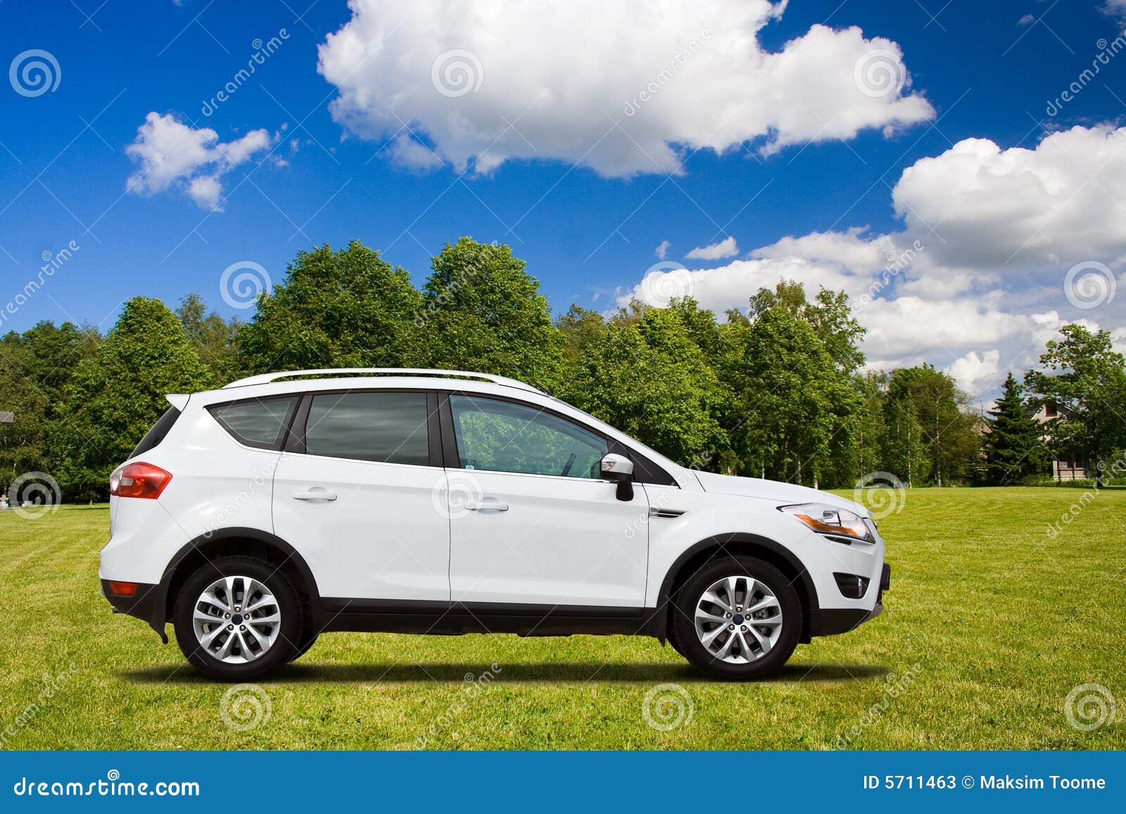 A white crossover stock image. Image of road, rural, farm - 5711463