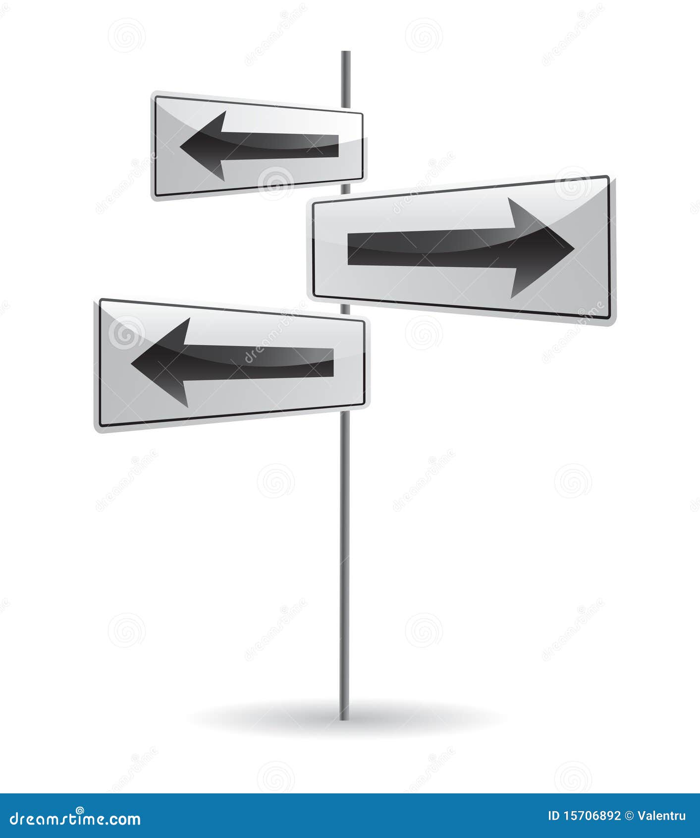 White crossroads stock vector. Illustration of directional - 15706892