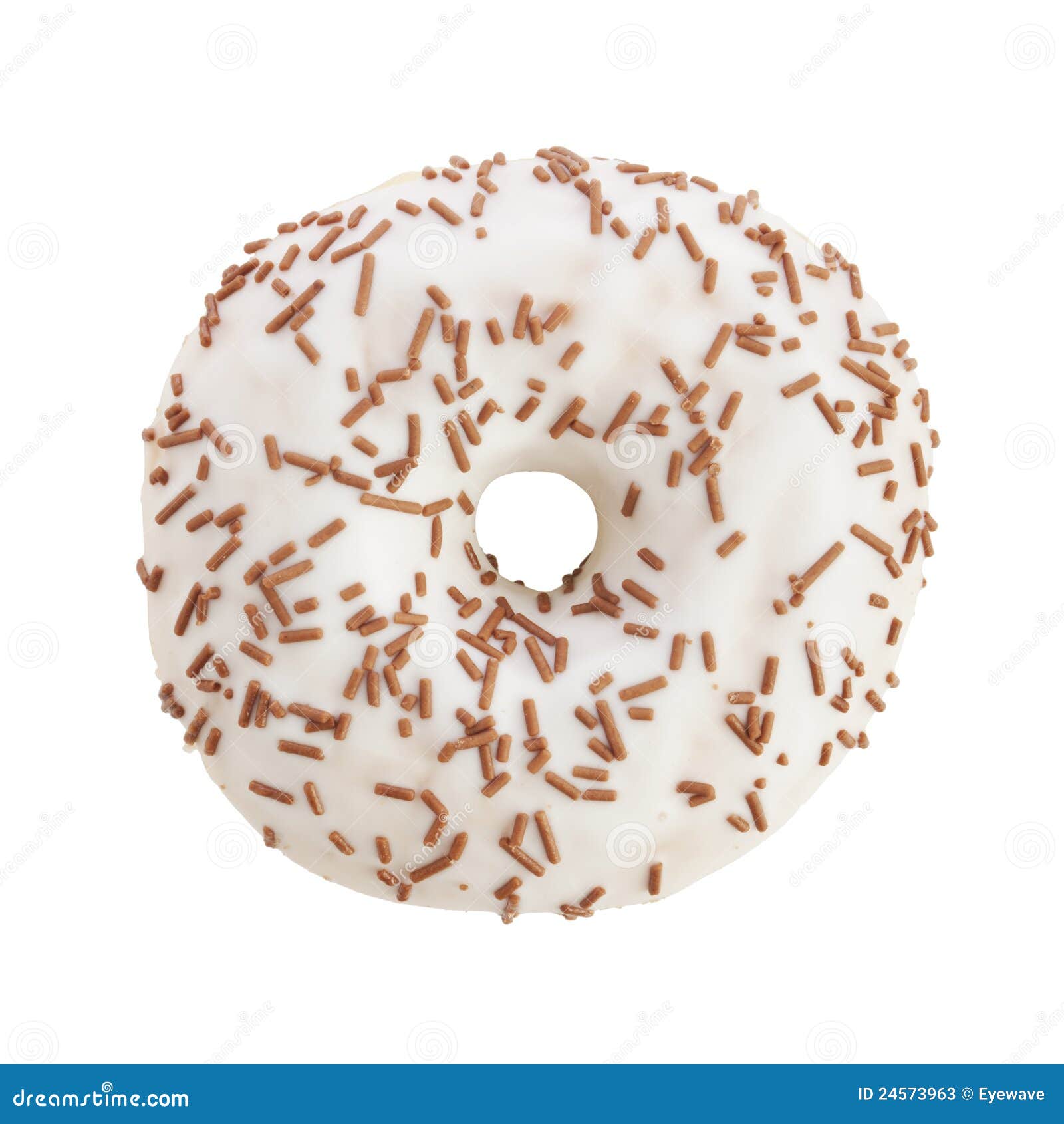 White Crumble Donut stock image. Image of isolated, junk - 24573963