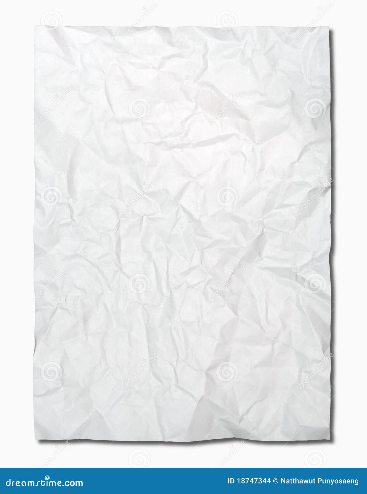 White crumpled paper stock photo. Image of antique, pattern - 18747344