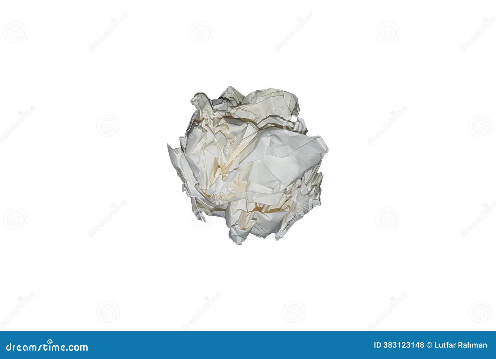 White Crumpled And Creased Glued Wrinkled Paper Poster Texture Stock ...
