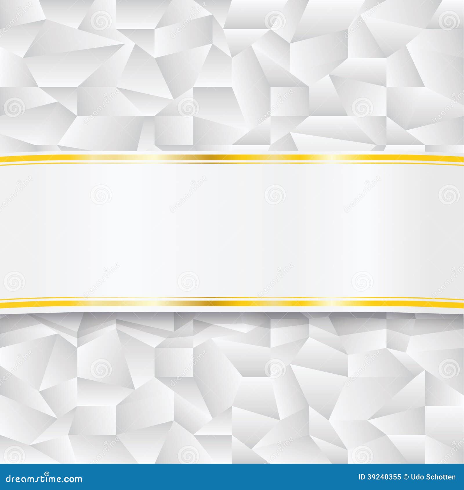 White Crumpled Paper with Banderole Stock Vector - Illustration of ...