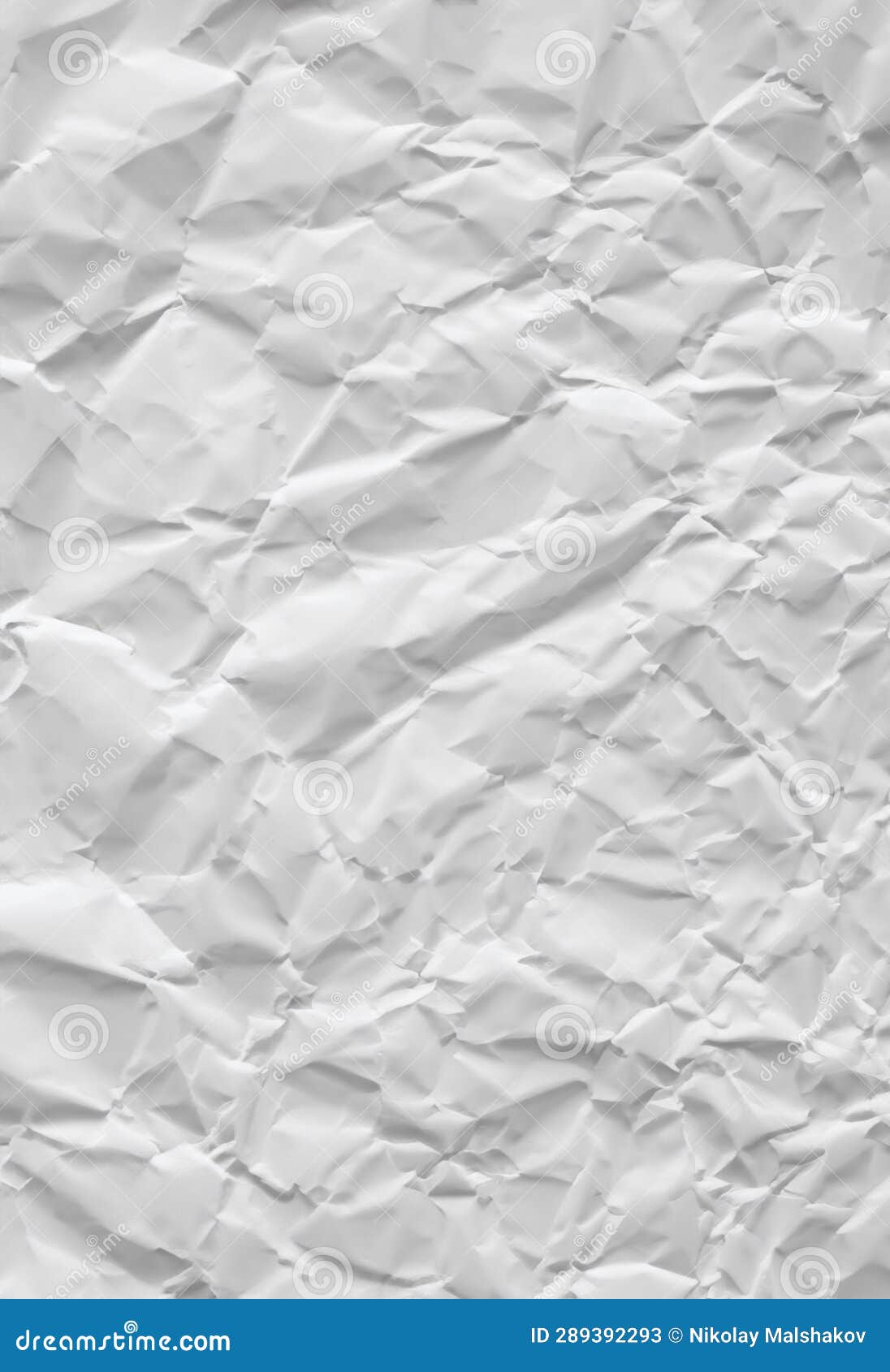 White Crumpled Paper Forms an Intriguing Background with a Unique ...