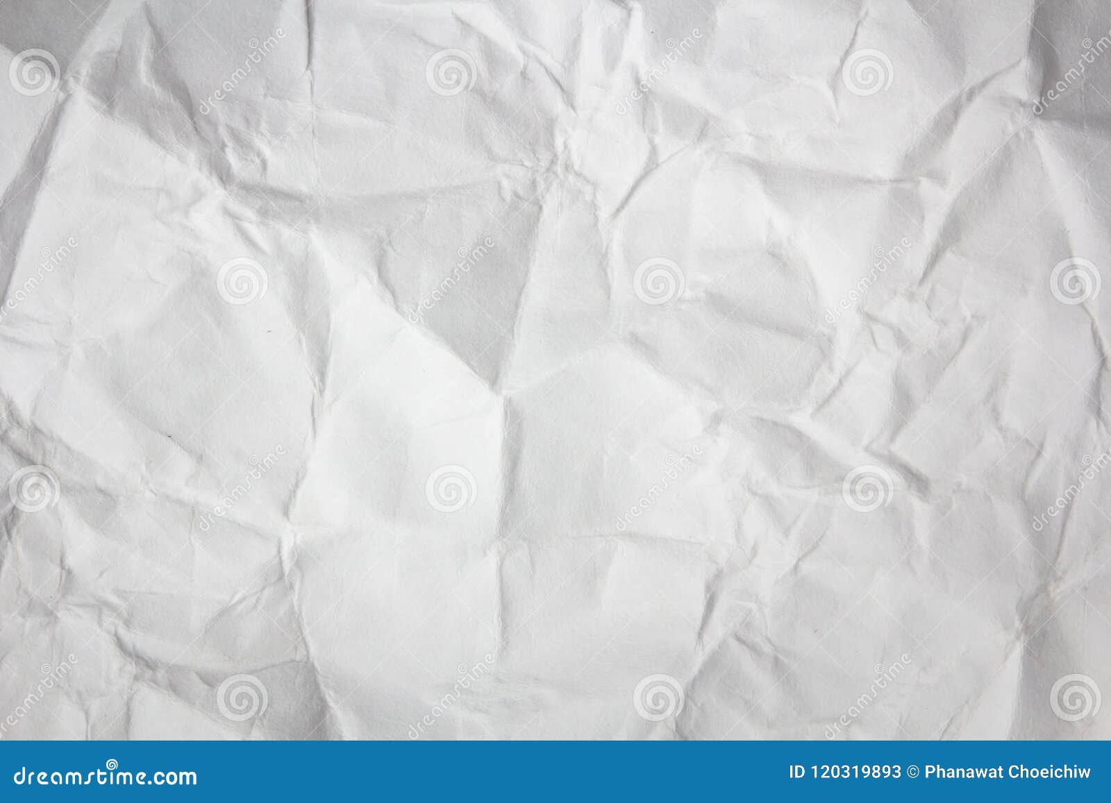 White Crumpled Paper List Texture Or Background. Royalty-Free Stock ...