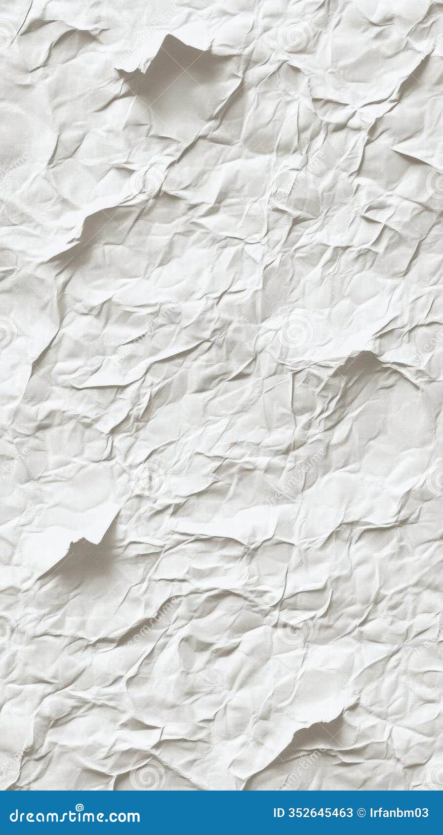 White Crumpled Paper Texture Stock Illustration - Illustration of ...