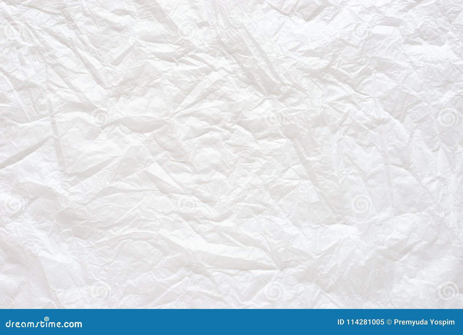 White Crumpled Paper Texture Background. Stock Image - Image of sheet ...