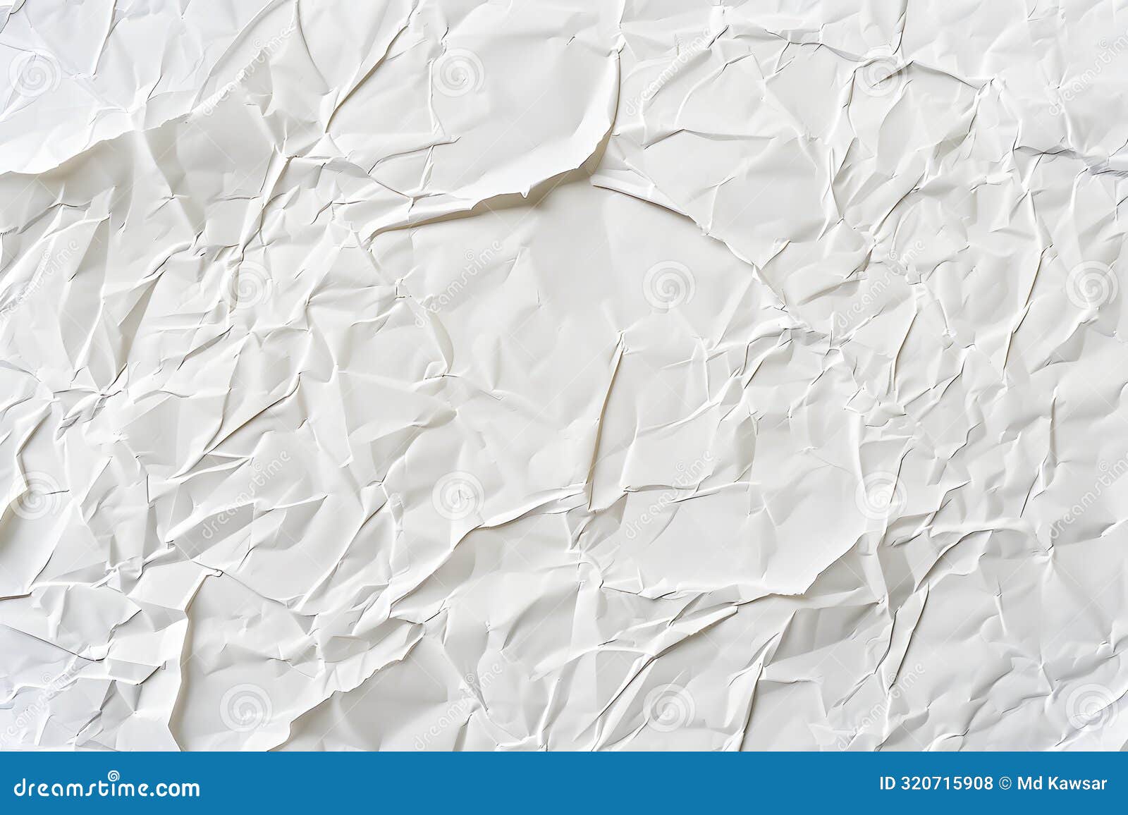 White Crumpled Paper Texture Background Stock Illustration ...