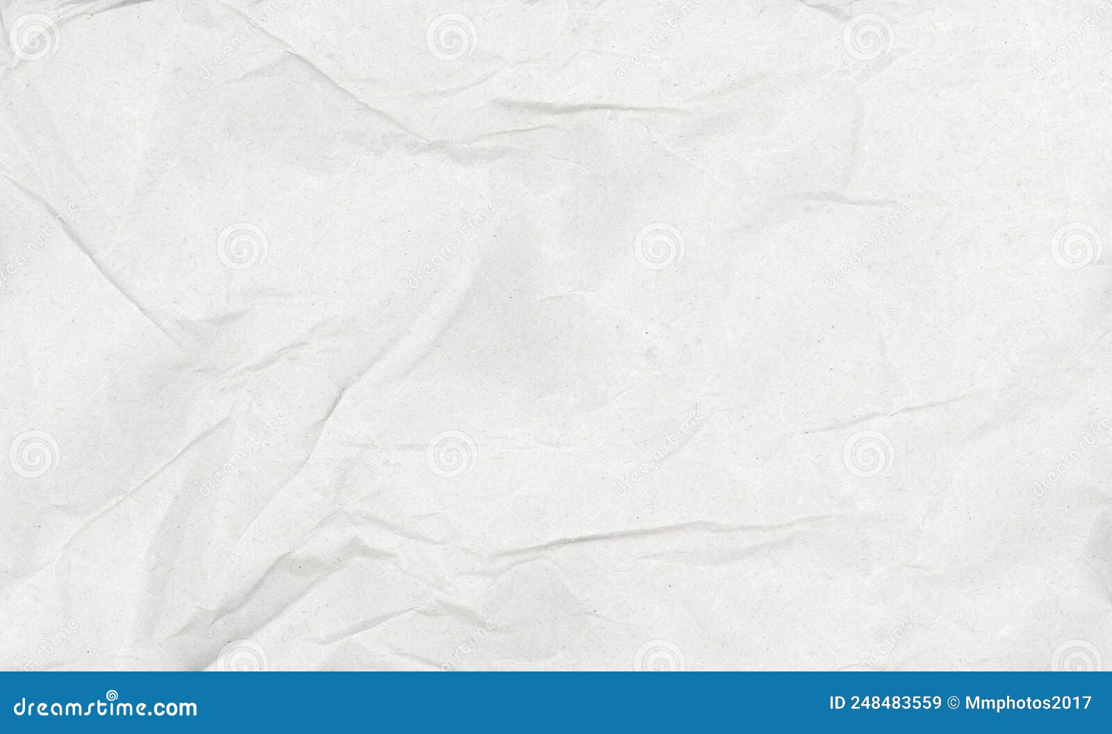 White Crumpled Paper Texture Background Stock Image - Image of ...