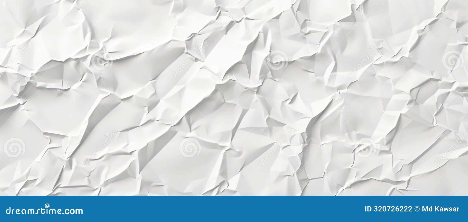 White Crumpled Paper Texture Background Vector Illustration Stock ...
