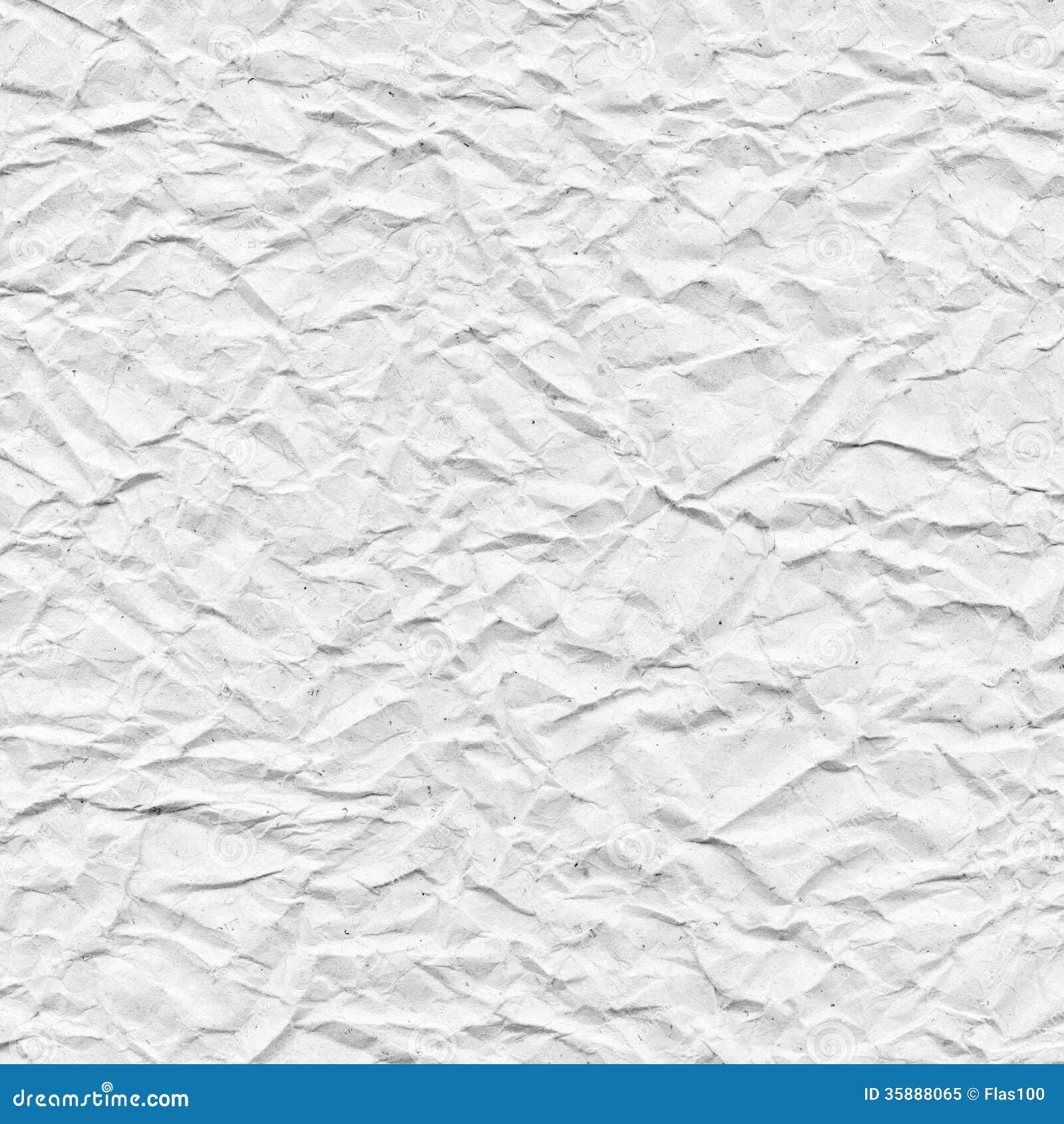 White Crumpled Paper Texture. Stock Image - Image of empty, blank: 35888065
