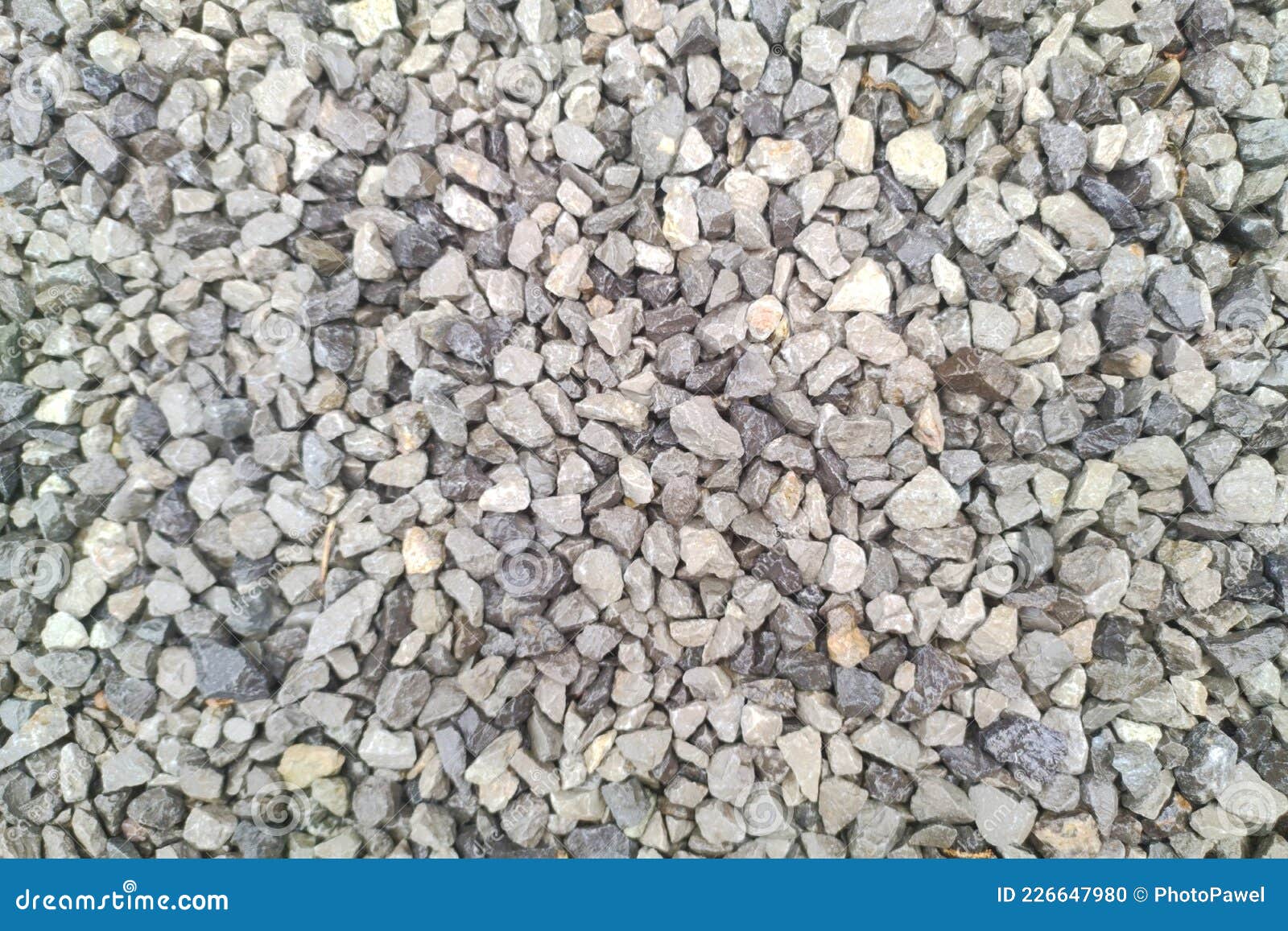 White Crushed Stones Texture. Gravel Pattern Stock Photo - Image of ...