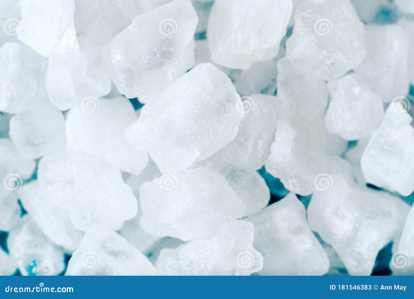 White Crystals of Coarse Salt Stock Image - Image of macro, clear ...