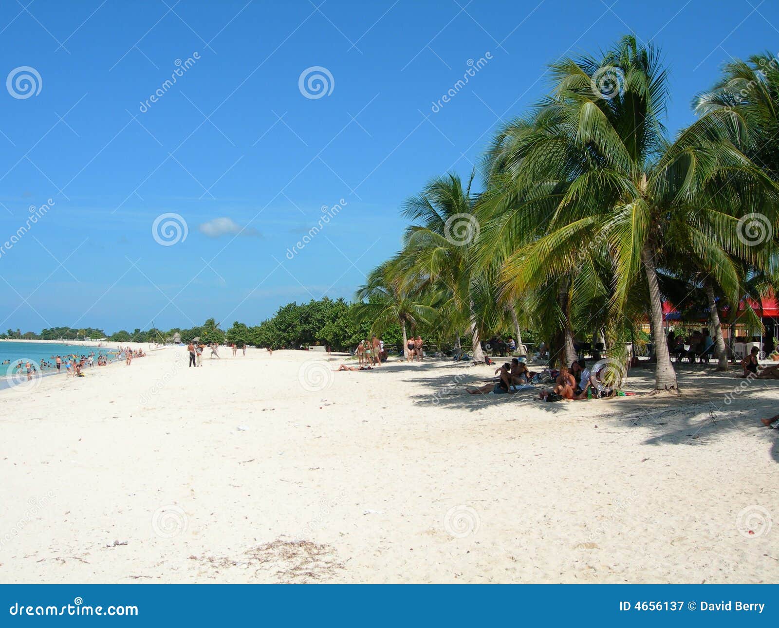 White Cuban beach stock image. Image of white, ancon, caribbean - 4656137