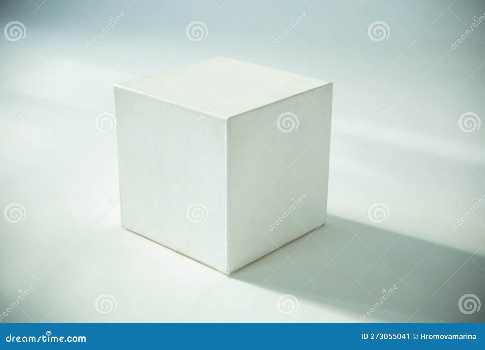 White Cube on a White Background Stock Image - Image of copy, clean ...
