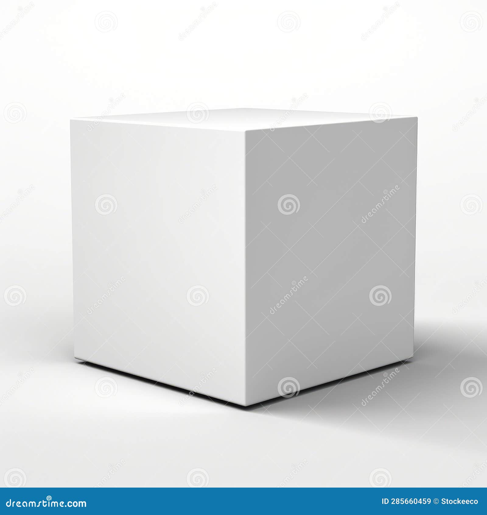 White Cube On White Background: Precisionist Style With Hyper-realistic ...