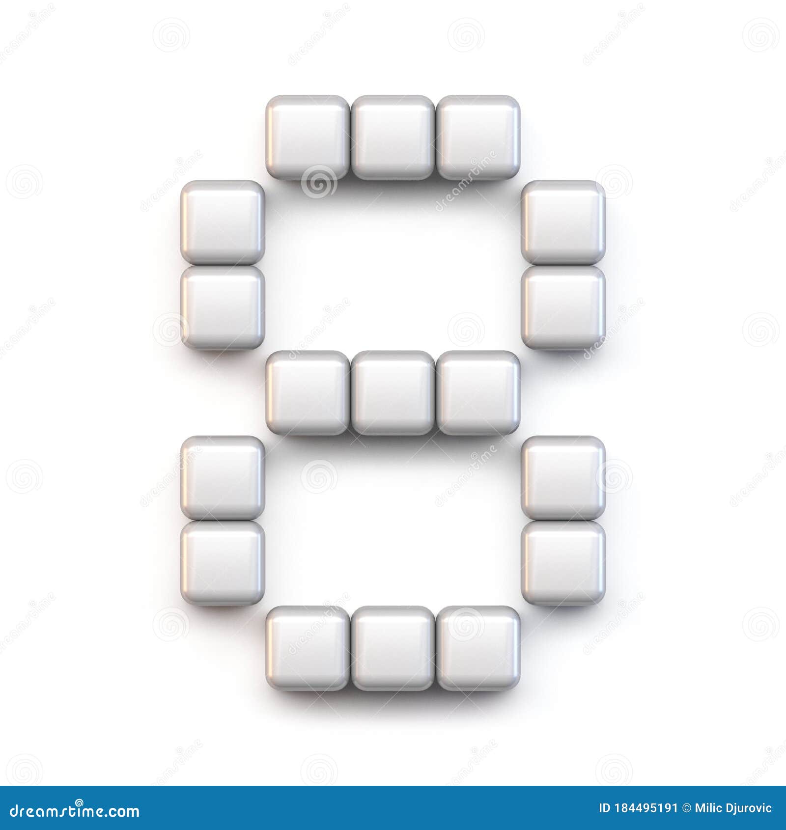 Eight Cube Symbols Arranged In A Magic Circle. An Atom Disintegrating ...