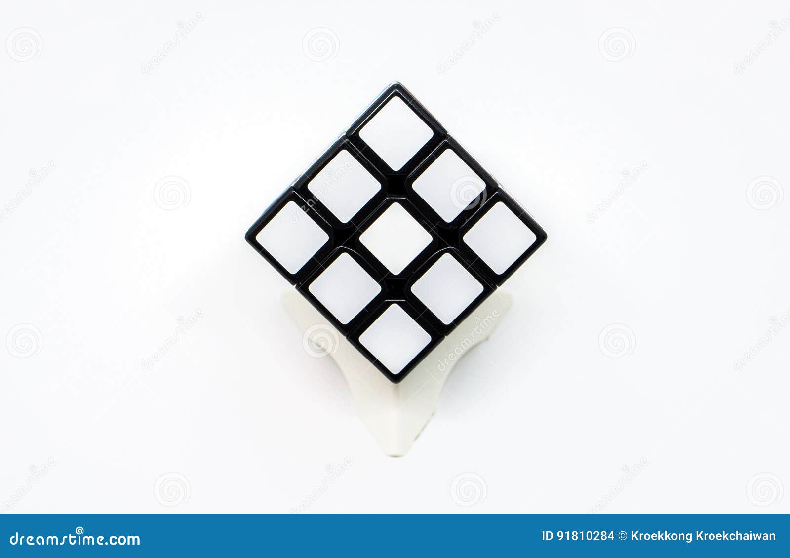 White cube editorial stock image. Image of rubik, white - 91810284