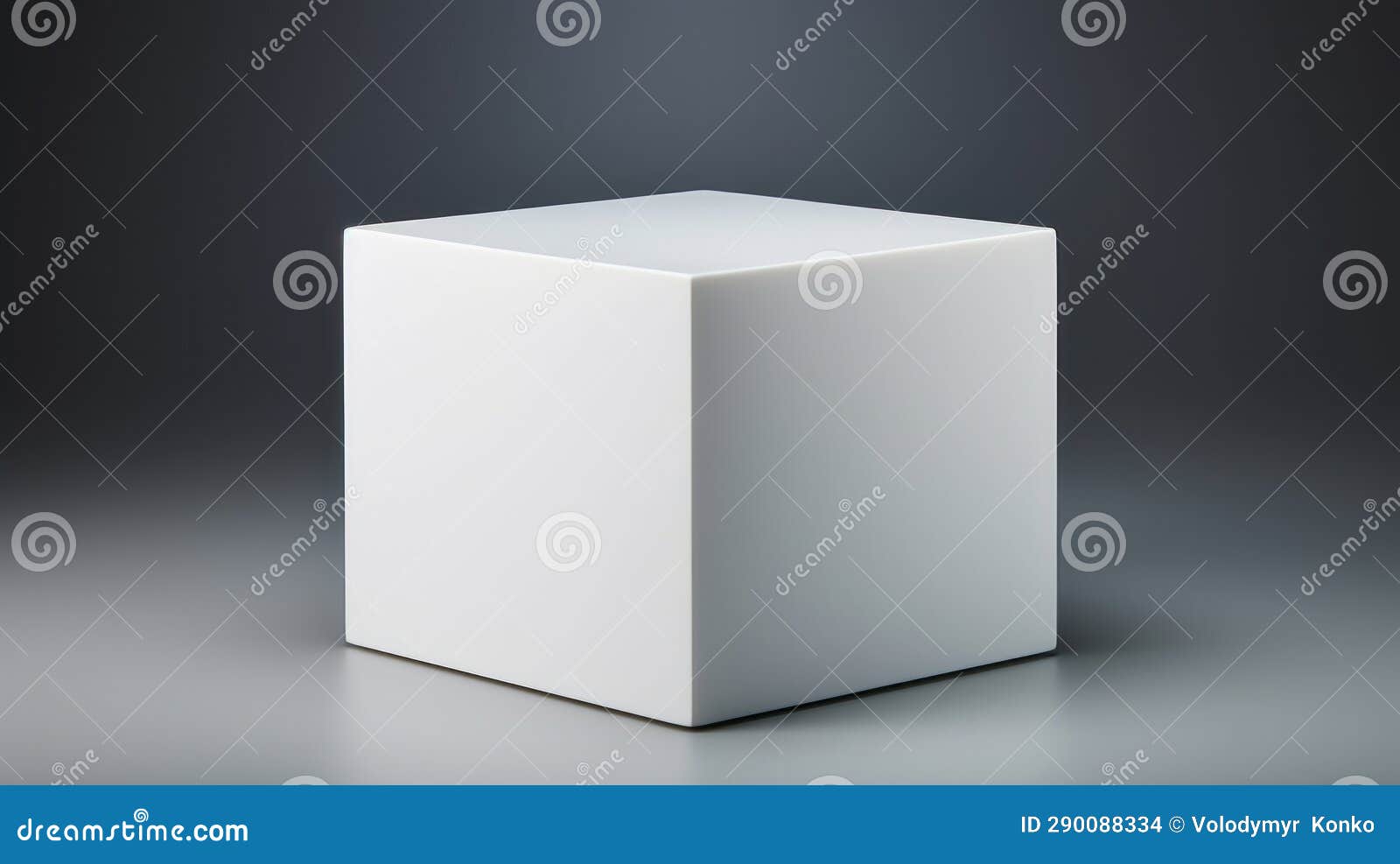 A White Cube Sitting on Top of a Table. Generative Ai Stock Photo ...
