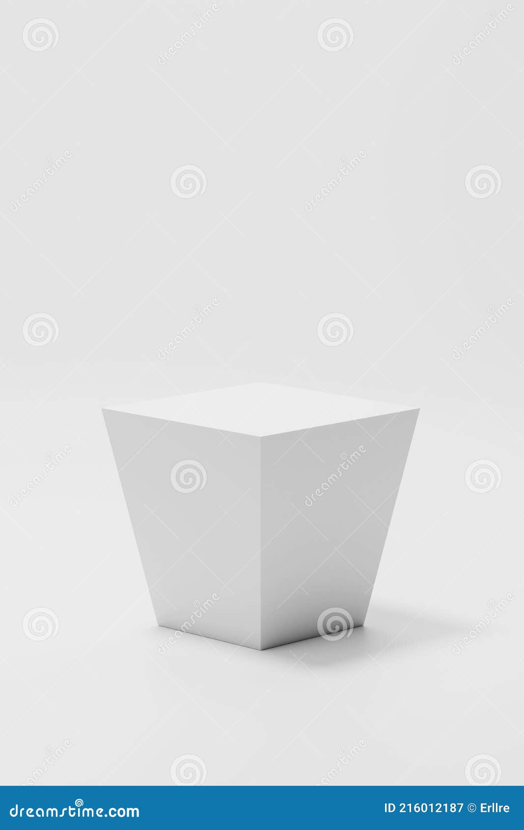 White cube stand stock illustration. Illustration of customizable ...