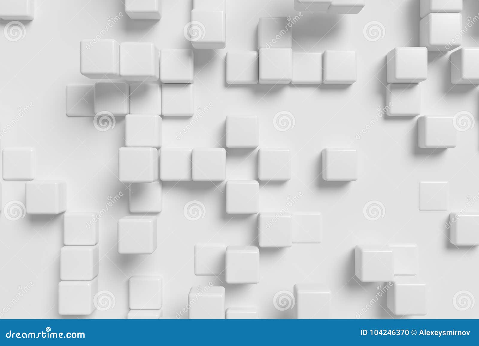 White cubes background 3d stock illustration. Illustration of design ...